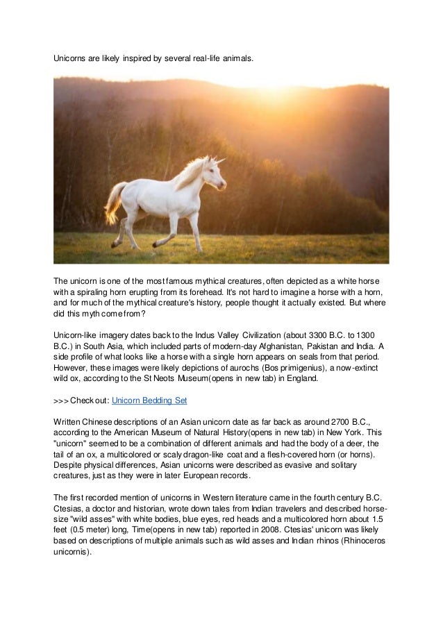 Where did the unicorn myth come from_.docx