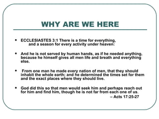 Where Did We Come From Part Two | PPT