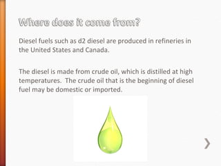 Where does diesel come from | PPT