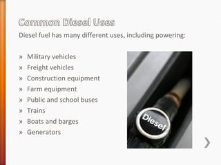 Where does diesel come from | PPT