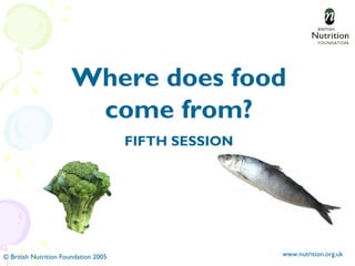 Where does food come from | PPT
