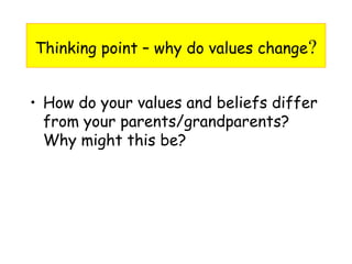 Where do our values come from and how | PPT