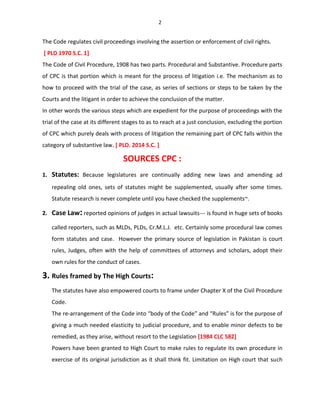 { CPC }Where do rules of cpc come from? | PDF