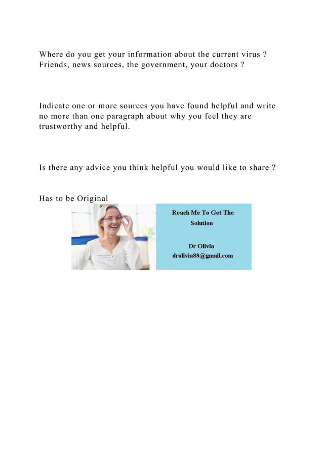 Where do you get your information about the current virus Friends,.docx