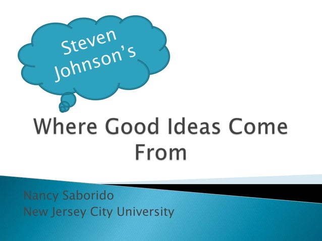 Where good ideas come from | PPTX