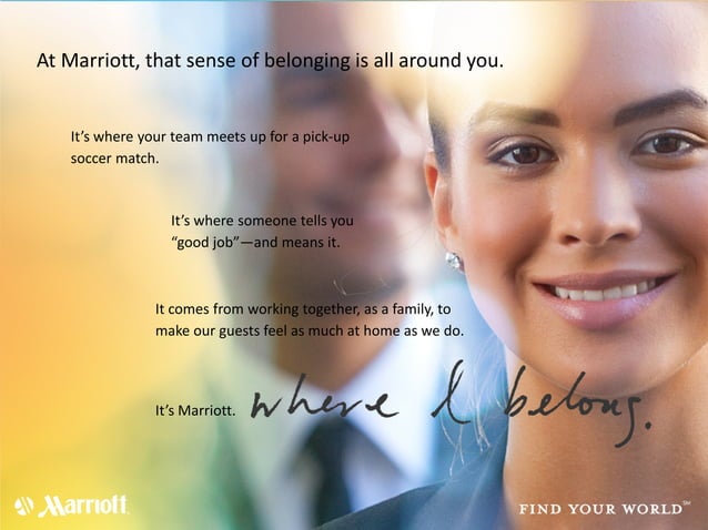 Marriott, Where I Belong. | PDF | Remote Working | Careers