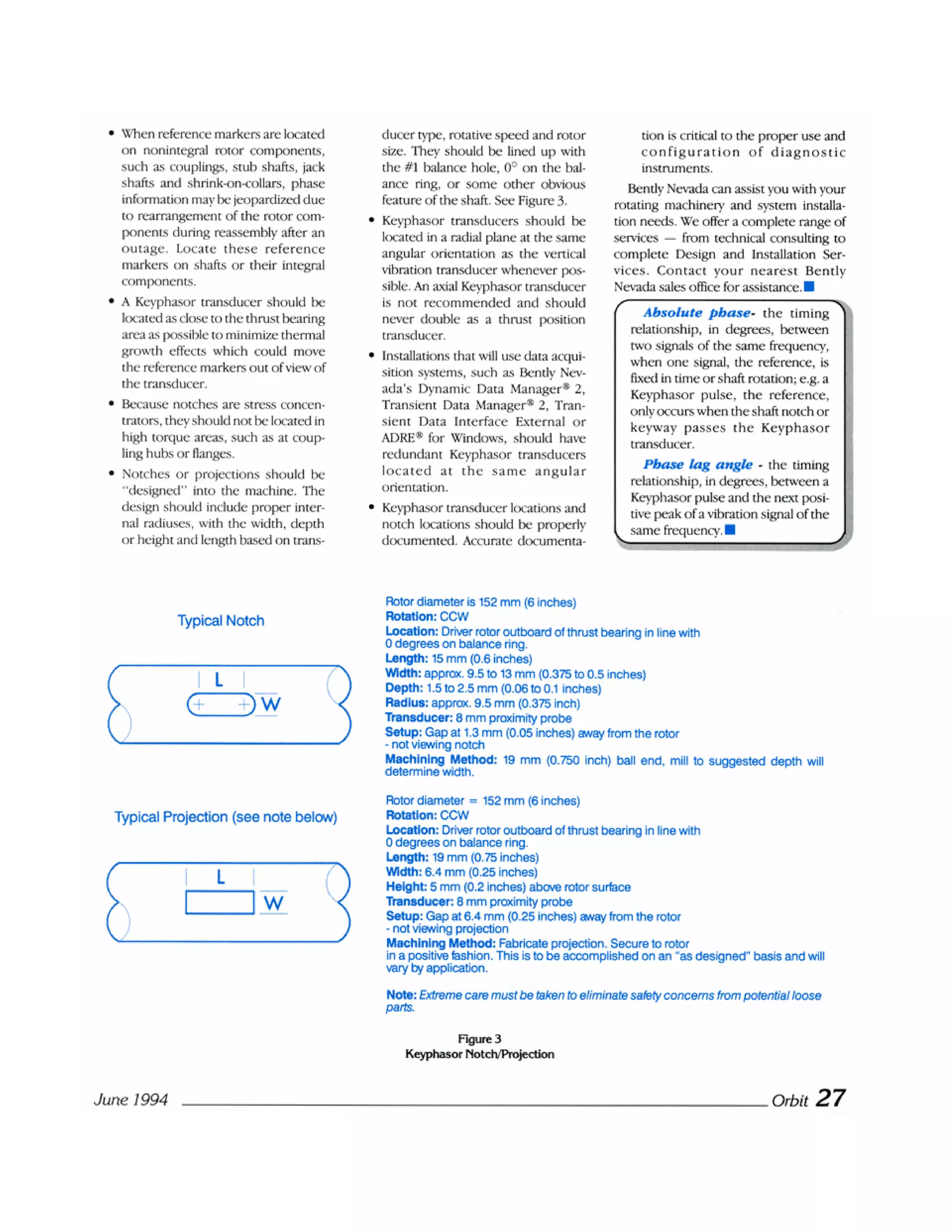 Where should a keyphasor transducer be mounted? | PDF