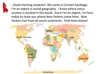 Where in the World is Carmen San Diego | PPT