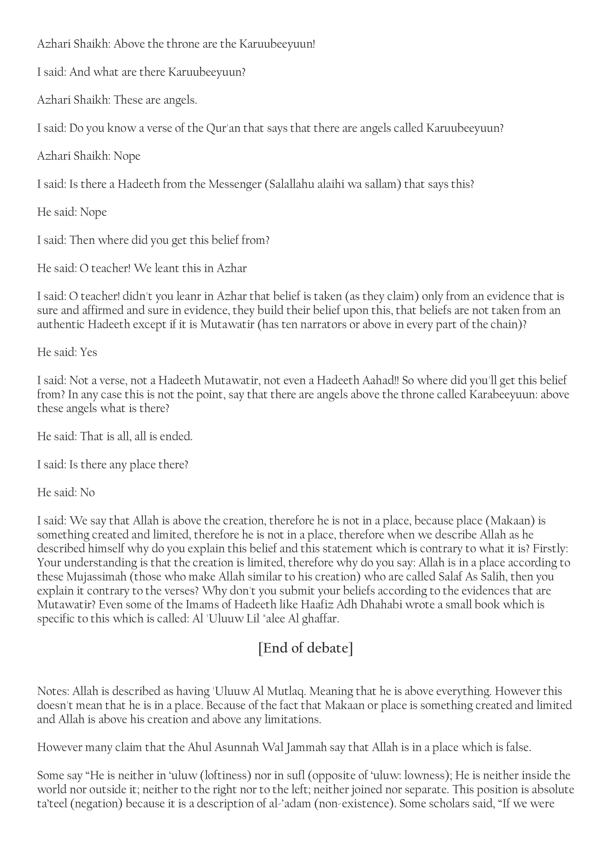 Where is Allah? | PDF