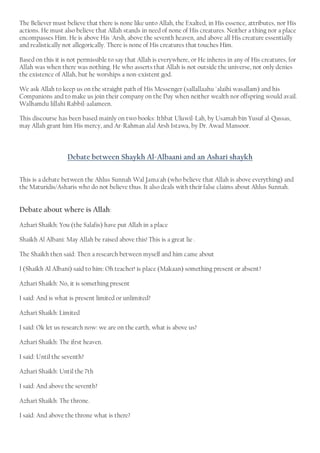 Where is Allah? | PDF
