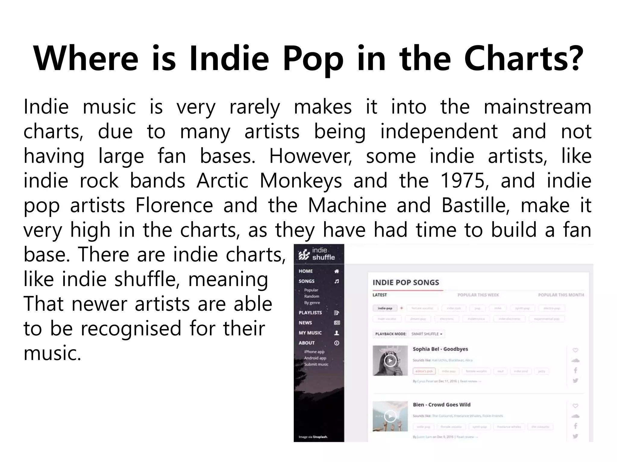 Where is Indie Pop in the Charts? | PPTX