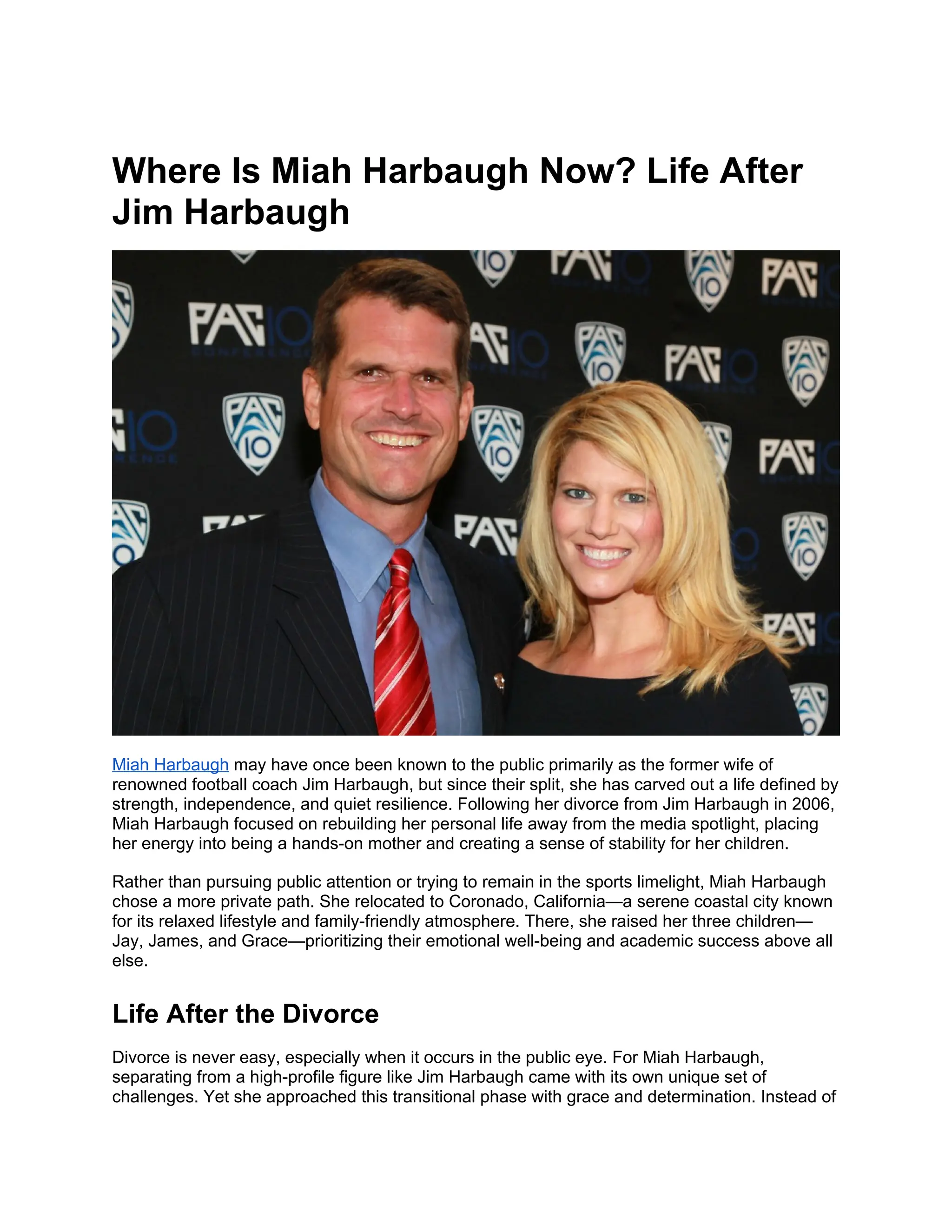 Miah Harbaugh’s Life Today: Strength Beyond the Spotlight | DOCX