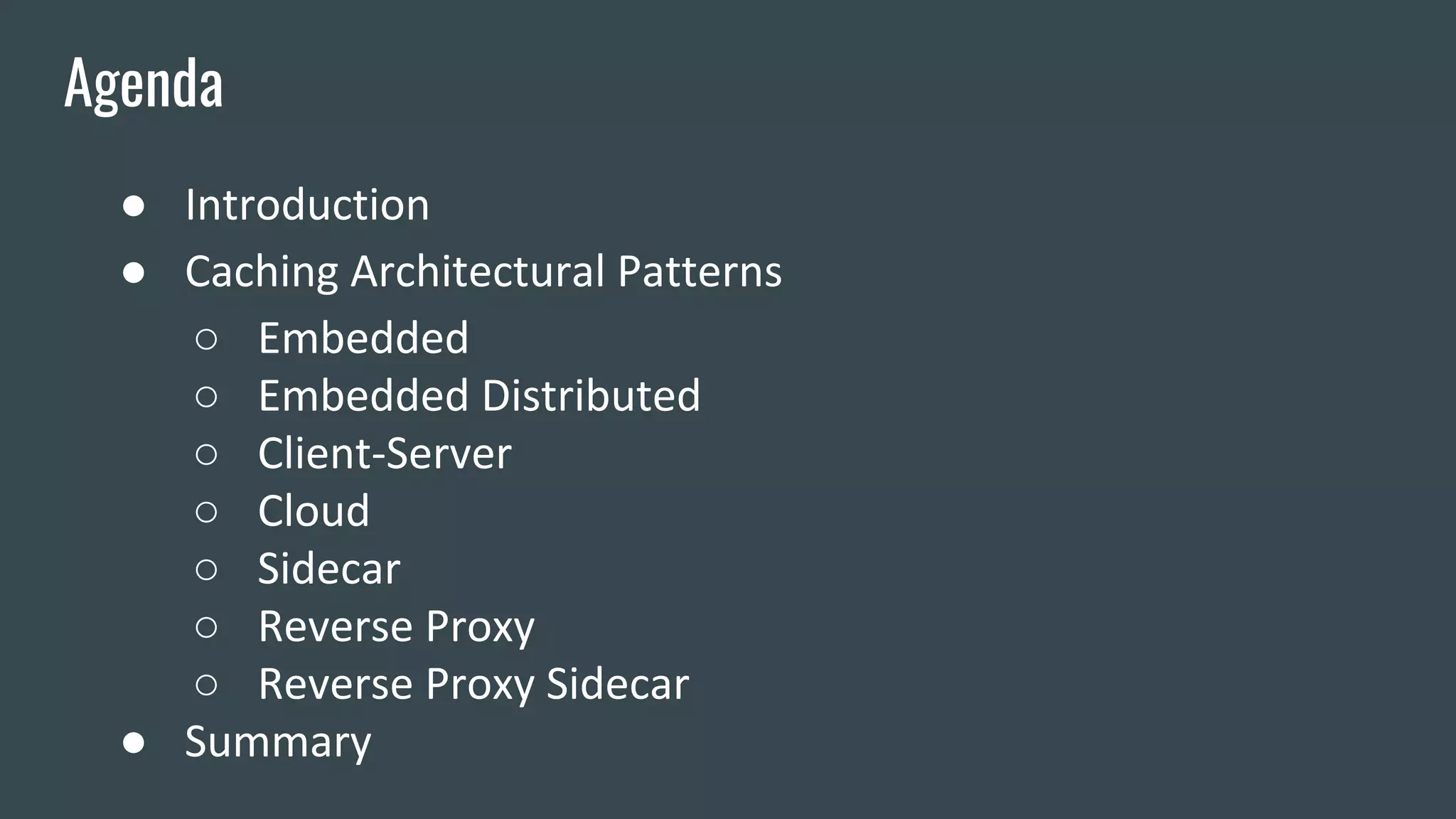 Where is my cache? Architectural patterns for caching microservices by example | PPT