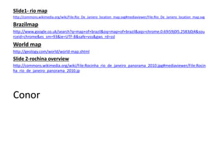 Rocinha Conor | PPTX