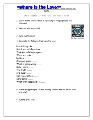 Where is the love - BYP | PDF