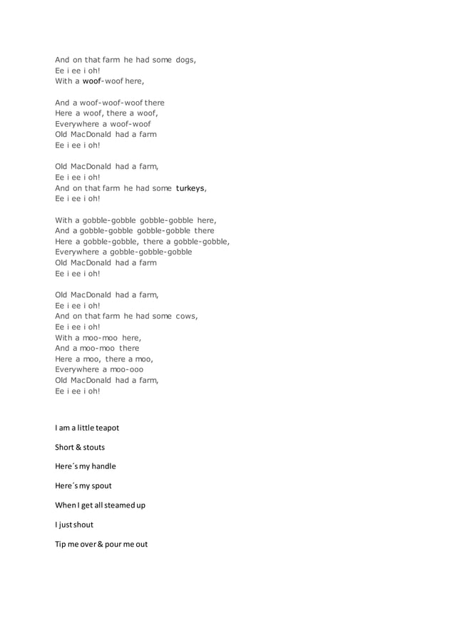 Where is thumbkin | PDF