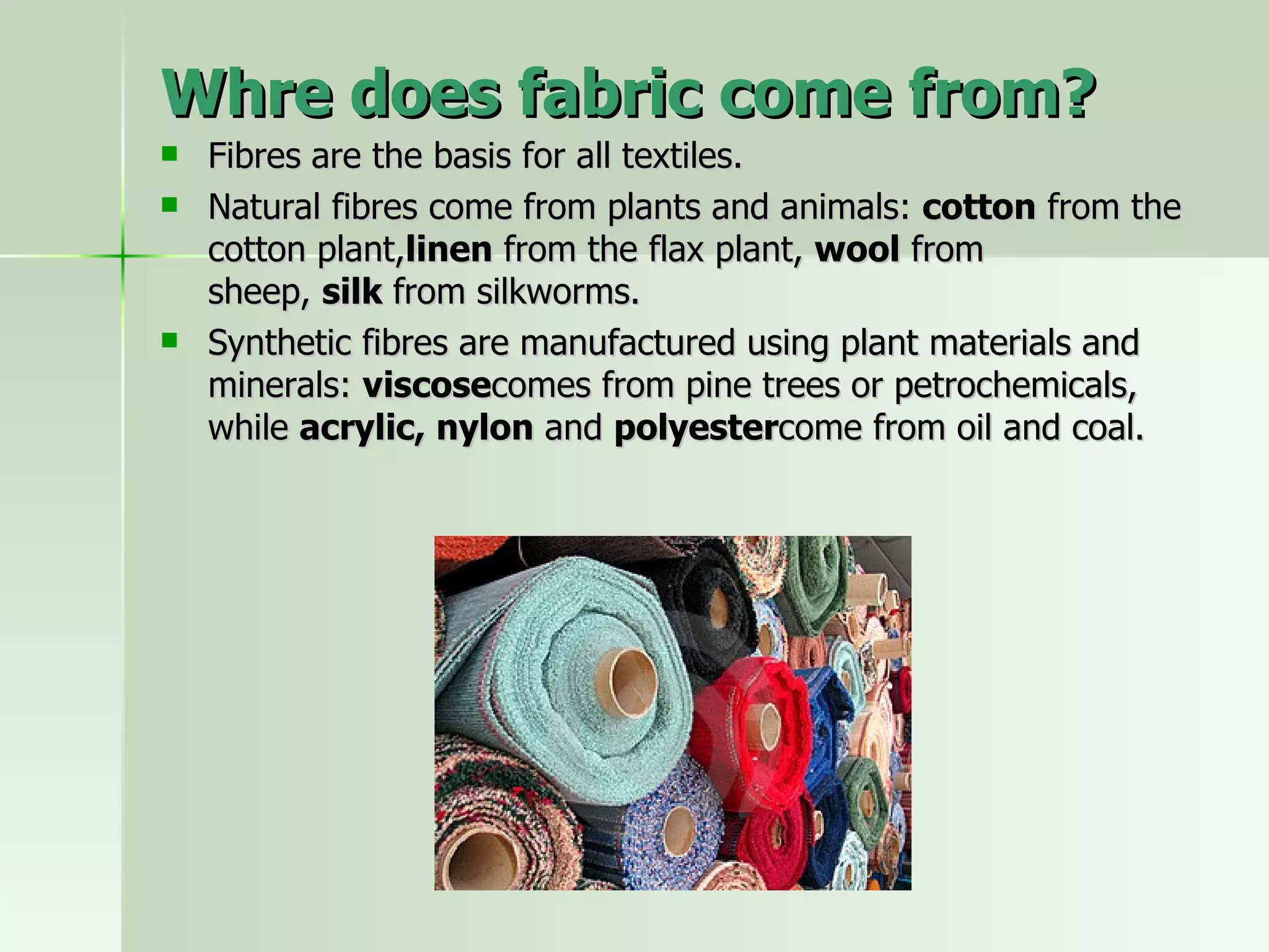 Where materials come from | PPT
