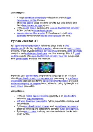 Where Python Is Used.pdf | Programming Languages | Computing