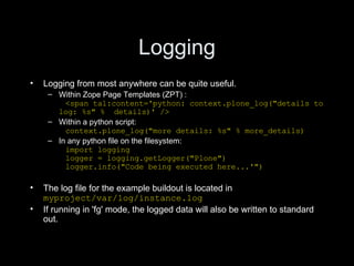Where's the source, Luke? : How to find and debug the code behind Plone | PPT
