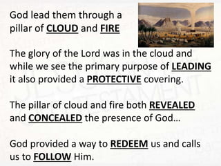 Where's Jesus in Exodus part 5 (The Pillar of Cloud and Fire) | PPTX