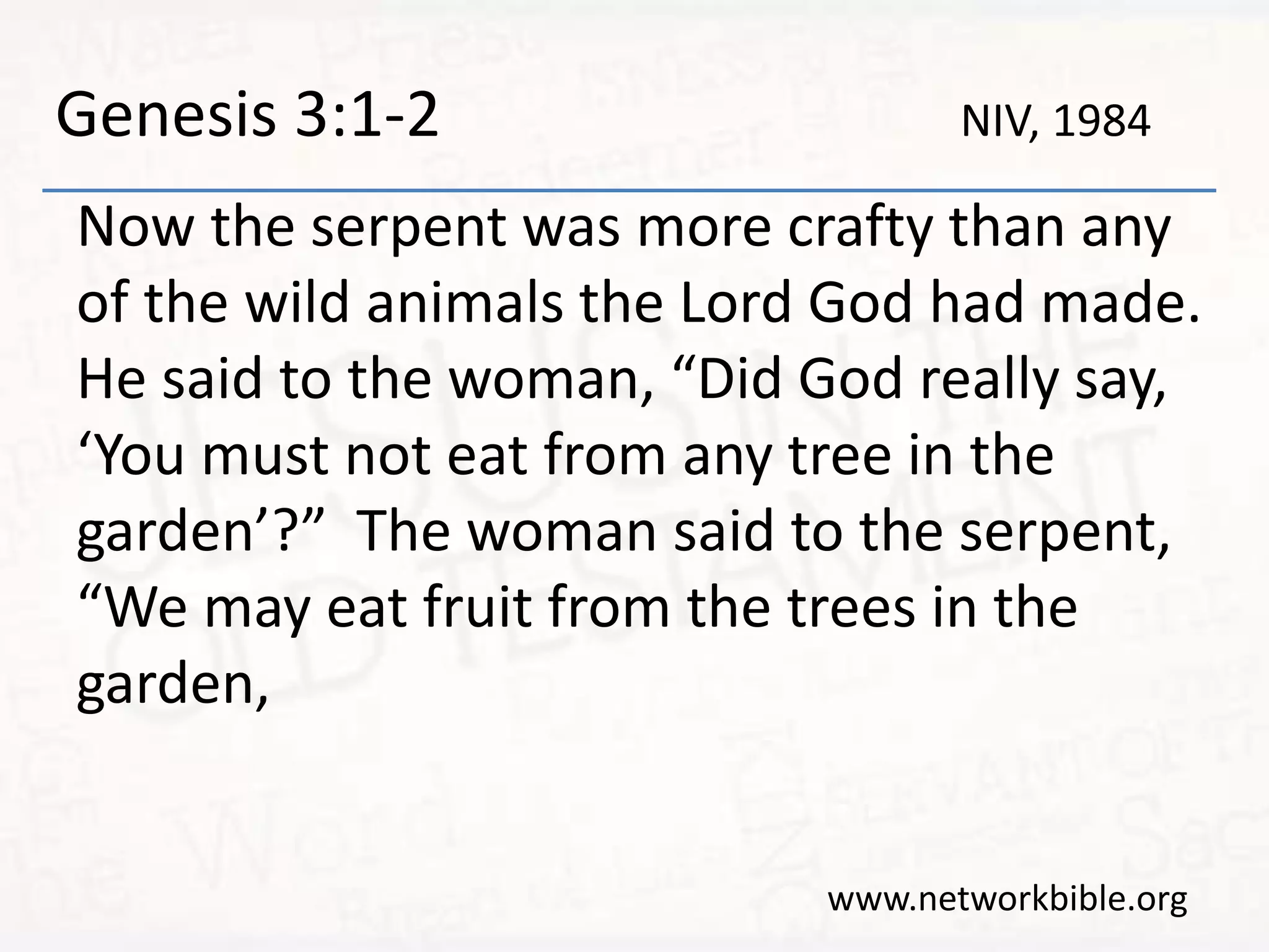 Where's Jesus in Genesis part 2 (The Promised Seed) | PPT