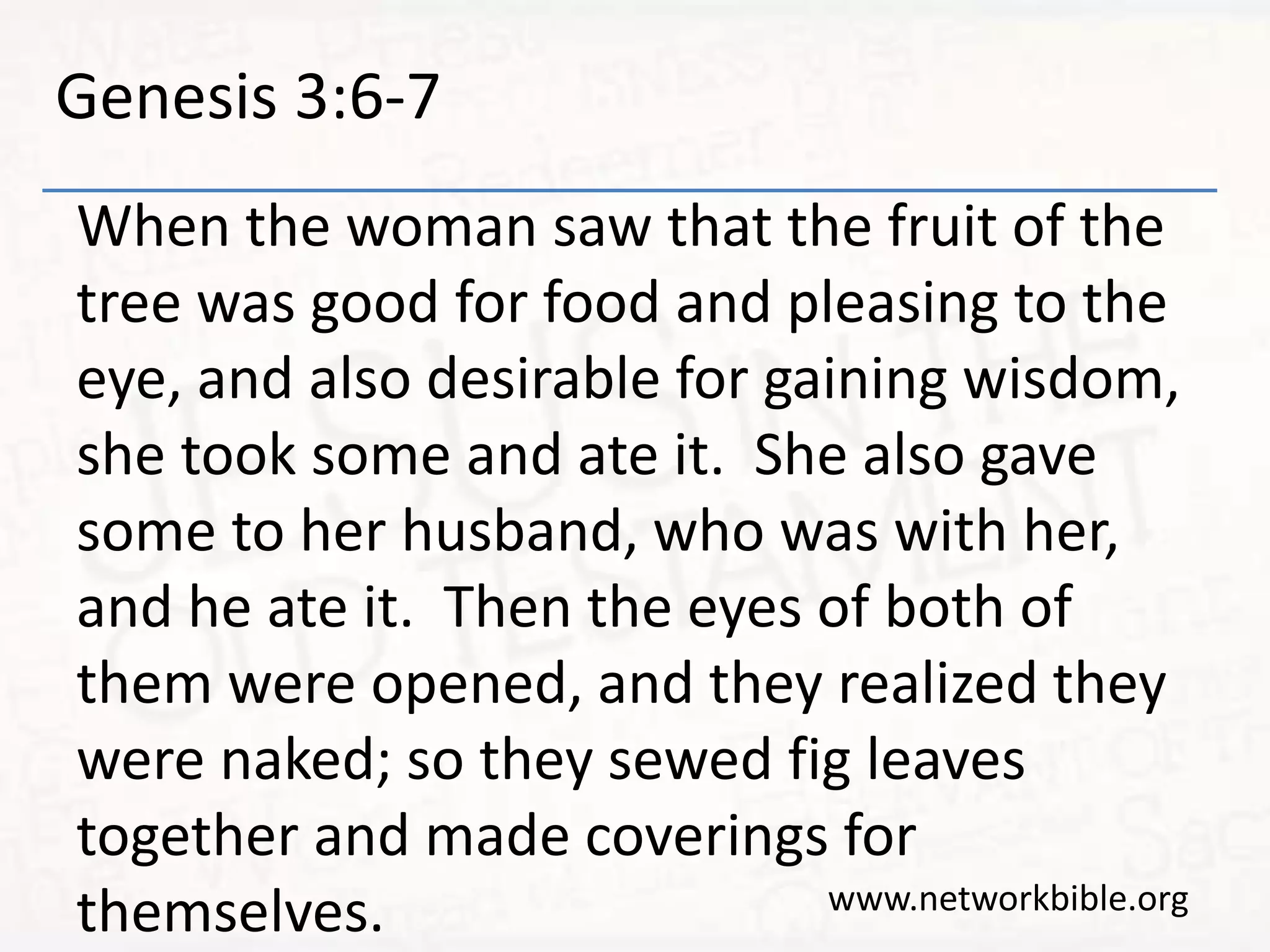 Where's Jesus in Genesis part 2 (The Promised Seed) | PPT