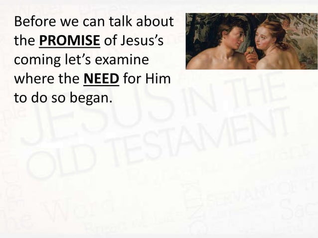 Where's Jesus in Genesis part 2 (The Promised Seed) | PPT