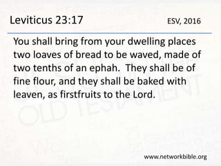 Wheres_Jesus_in_Leviticus_part09_The_Feast_of_Weeks | PPTX ...