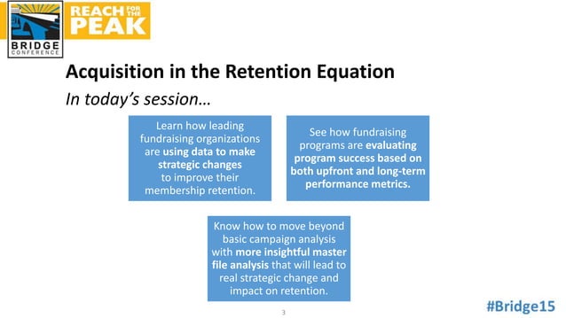 Where's the acquisition in the retention equation? | PPT