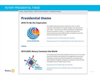 Where's the Rotary logo? | PPTX