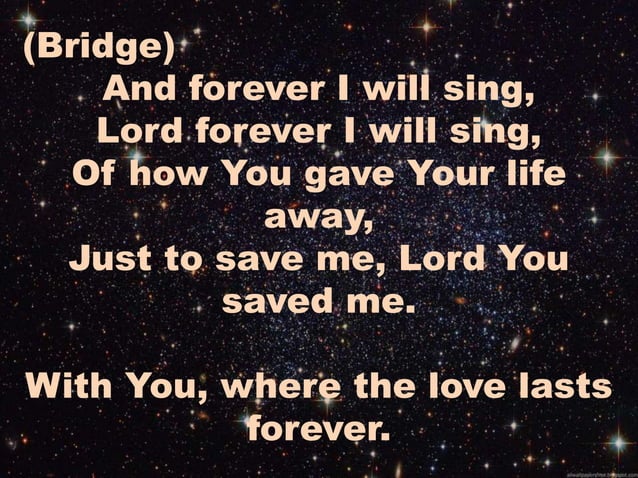 Where The Love Lasts Forever | PPT