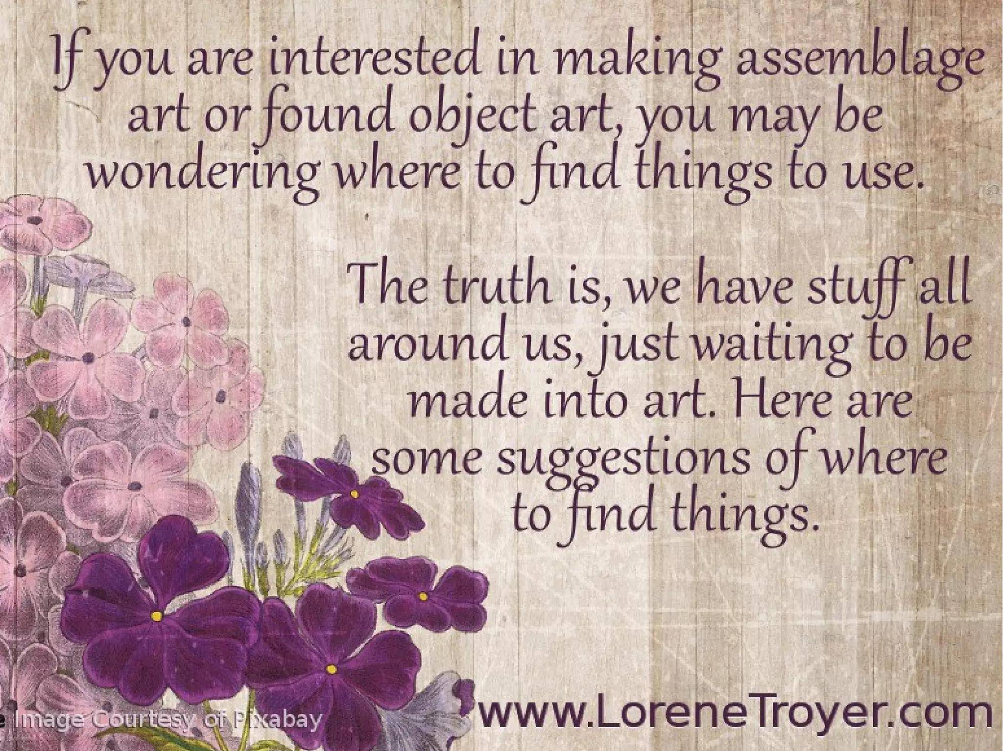 Using Found Objects in Art: Where to Find "Stuff" | PPT