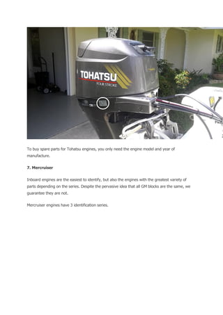 Where To Find The Serial Number Of Your Boat Engine | PDF