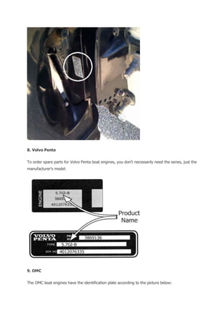 Where To Find The Serial Number Of Your Boat Engine | PDF