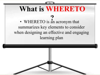 Whereto framework | PPTX