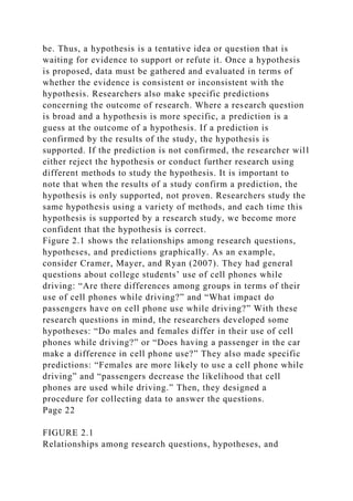 WHERE TO START CHP. 2LEARNING OBJECTIVES· Discuss how a hypo.docx