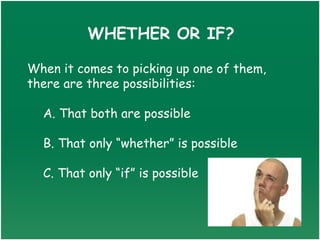 Whether or if | PPT