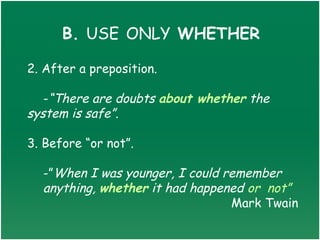 Whether or if | PPT