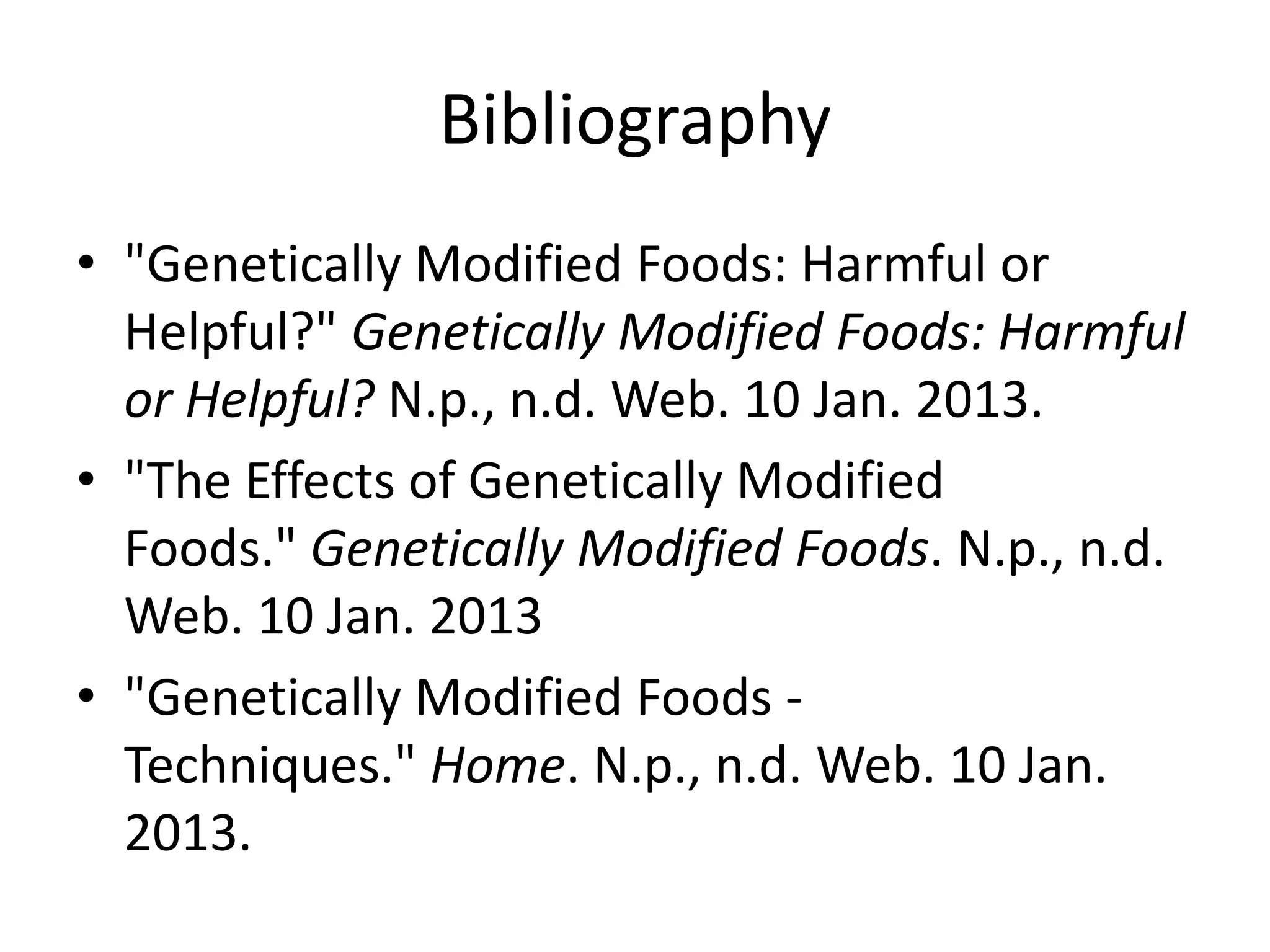 Whether or not genetically modified foods should be labeled | PPTX ...