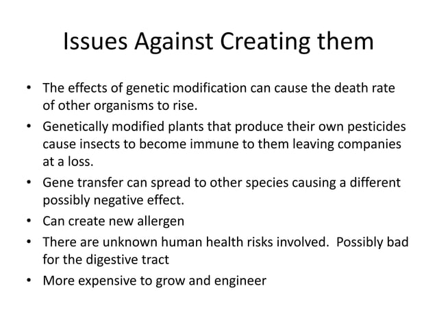 Whether or not genetically modified foods should be labeled | PPTX ...
