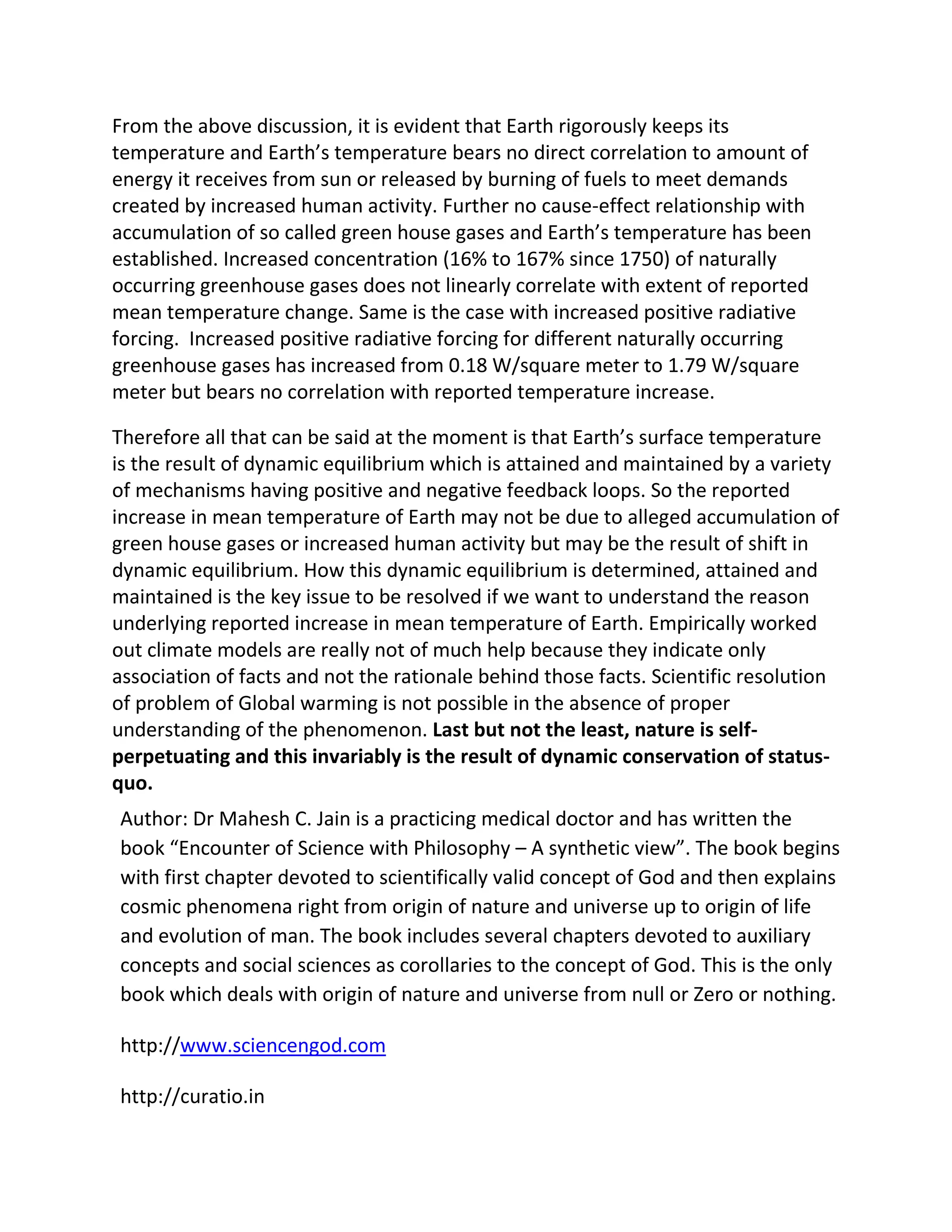 Whether or not global warming is real | DOCX | Weather | Science