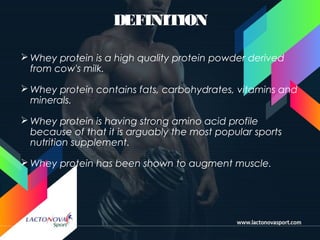 Whey protein and its advantages | PPT