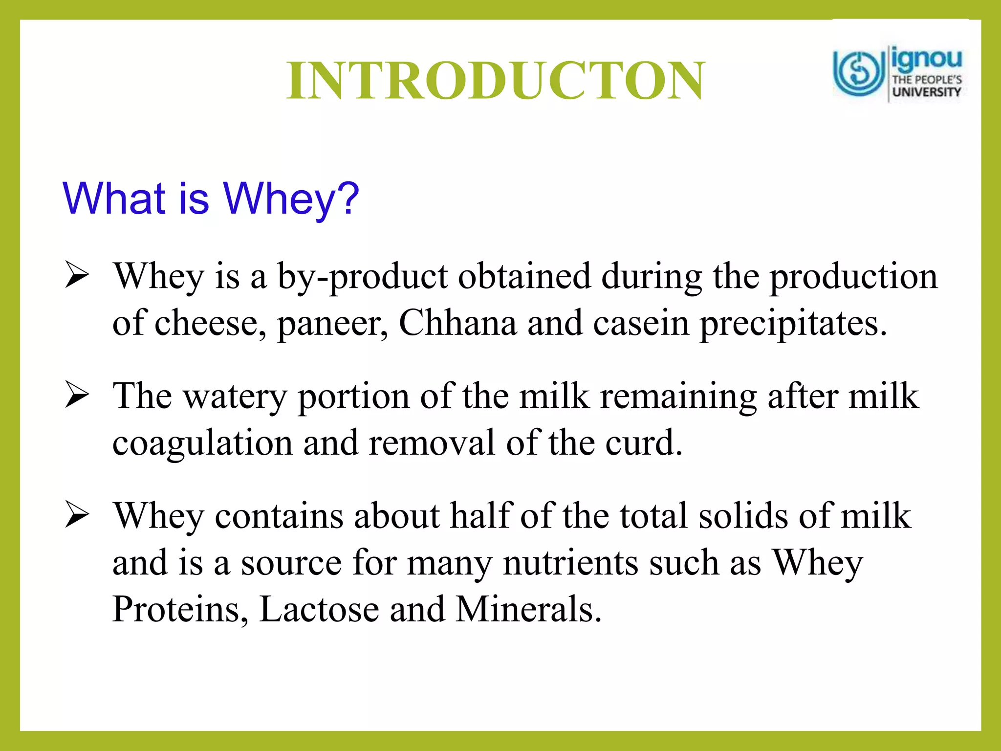 Whey utilization | PPTX