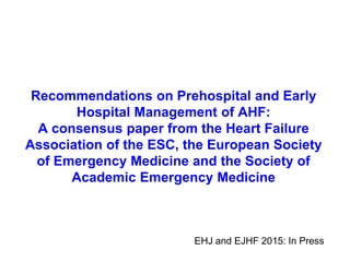 Which I.V. therapies work in HHF ? | PPT