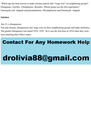 Which ape has been known to make territory patrols and wage war o.pdf