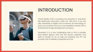 Which are the Latest Top 10 VR App Development Company.pptx