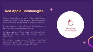 Which are the Top 10 VR Game Development Companies in India.pptx