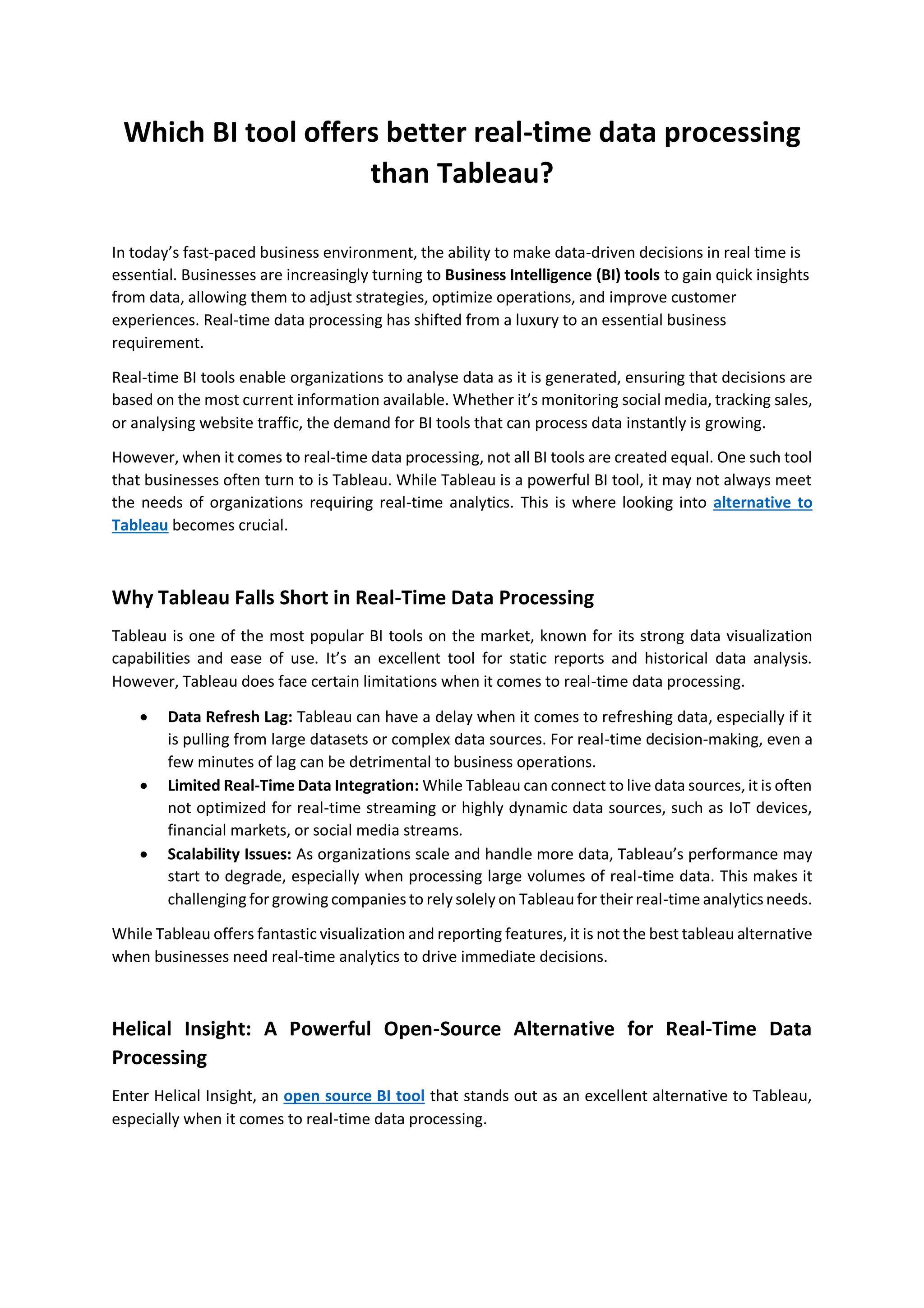 Which BI tool offers better real-time data processing than Tableau.pdf