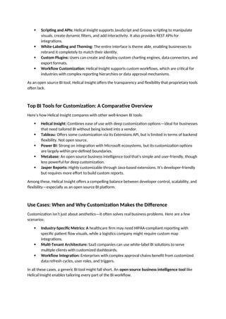 Which business intelligence tools are robust and good for BI software ...