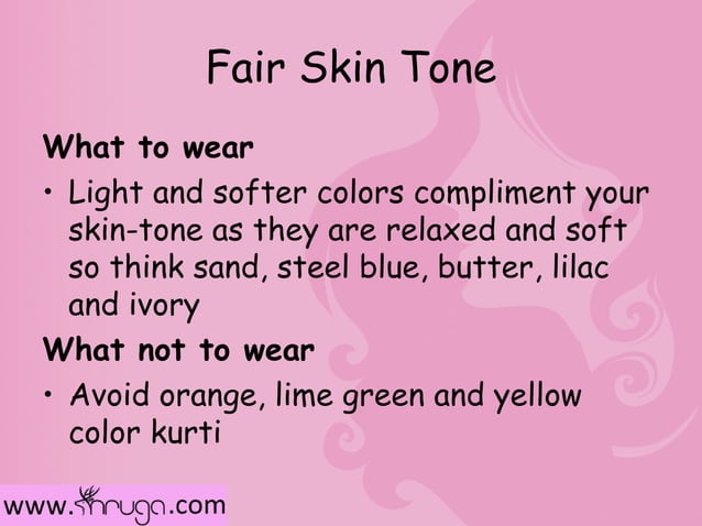 Which color kurti suits you as per your complexion | PPT